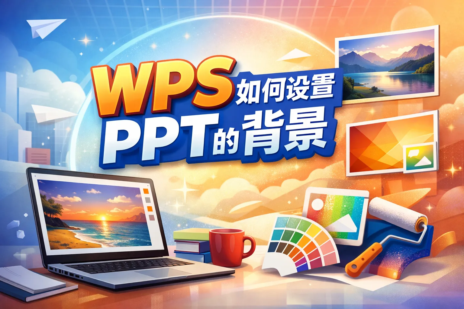 wps如何设置ppt的背景