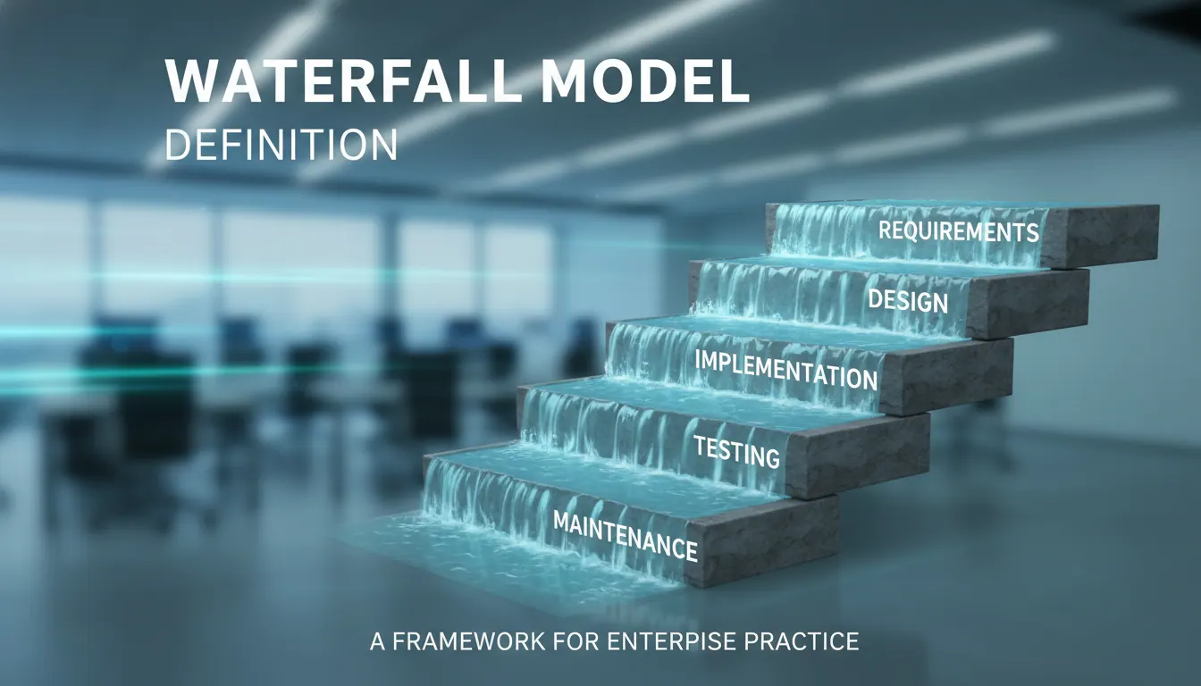 Waterfall Model 的定义是什么？适合团队做企业实践时参考